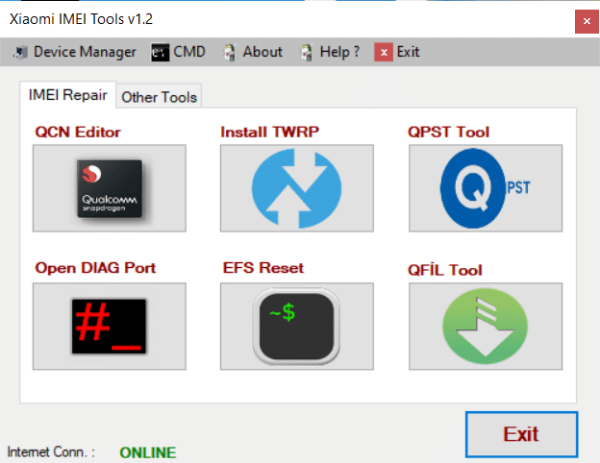 Xiaomi IMEI Tools V1.2 – Edit QCN – دانلود – گلوبال سیستم
